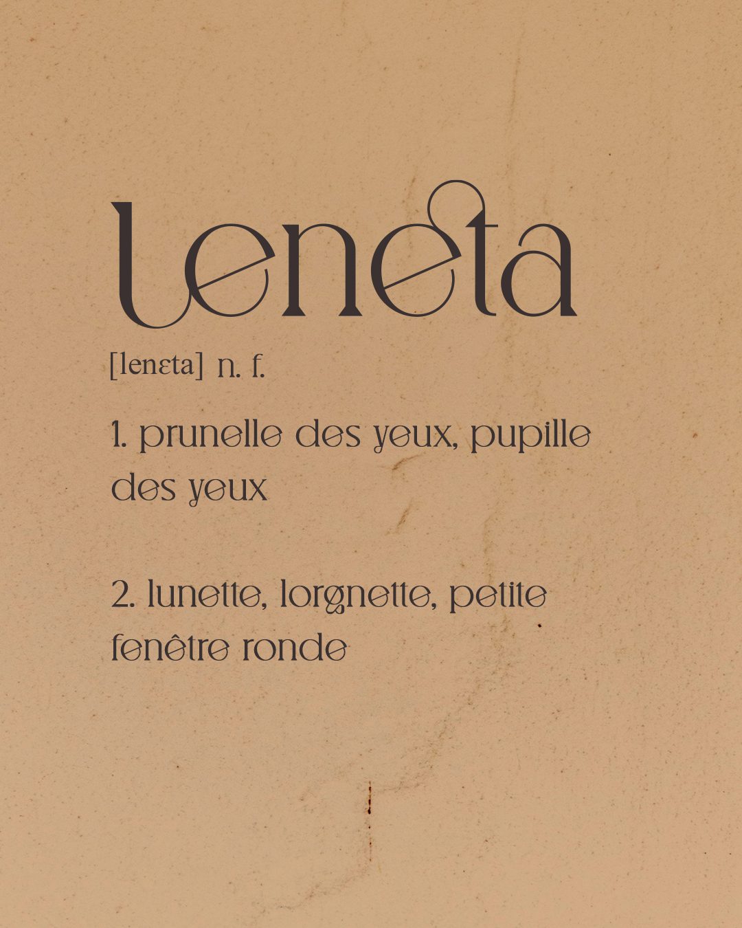 L'origine du nom LENETA - LENETA
